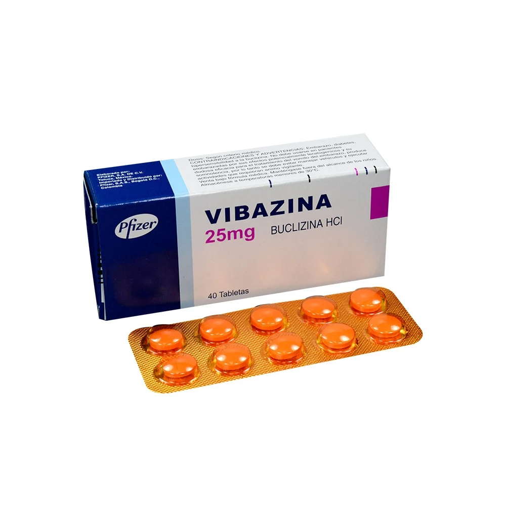 VIBAZINA 25MG 40TAB | Tu Farmacia Actual