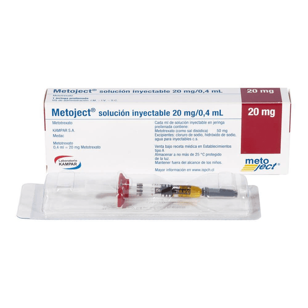 METOJECT 20mg JERINGA PRELLENADA 1 AMPOLLA | Tu Farmacia Actual