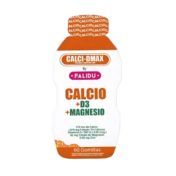 CALCI-DMAX X 60 GOMITAS FALIDU | Tu Farmacia Actual