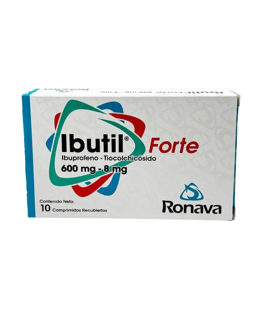 IBUTIL FORTE 600/8MG 10 COMP RONAVA | Tu Farmacia Actual