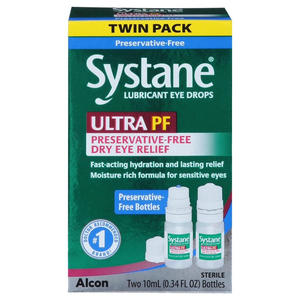 SYSTANE ULTRA PF TWIN PACK BOTTLES 10ML | Tu Farmacia Actual