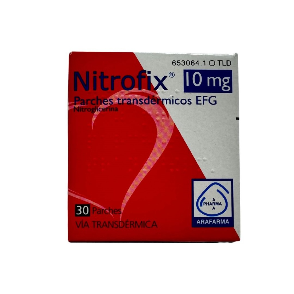 NITROFIX 10MG X 30 PARCHES TRASDERMICOS ARAFARMA | Tu Farmacia Actual