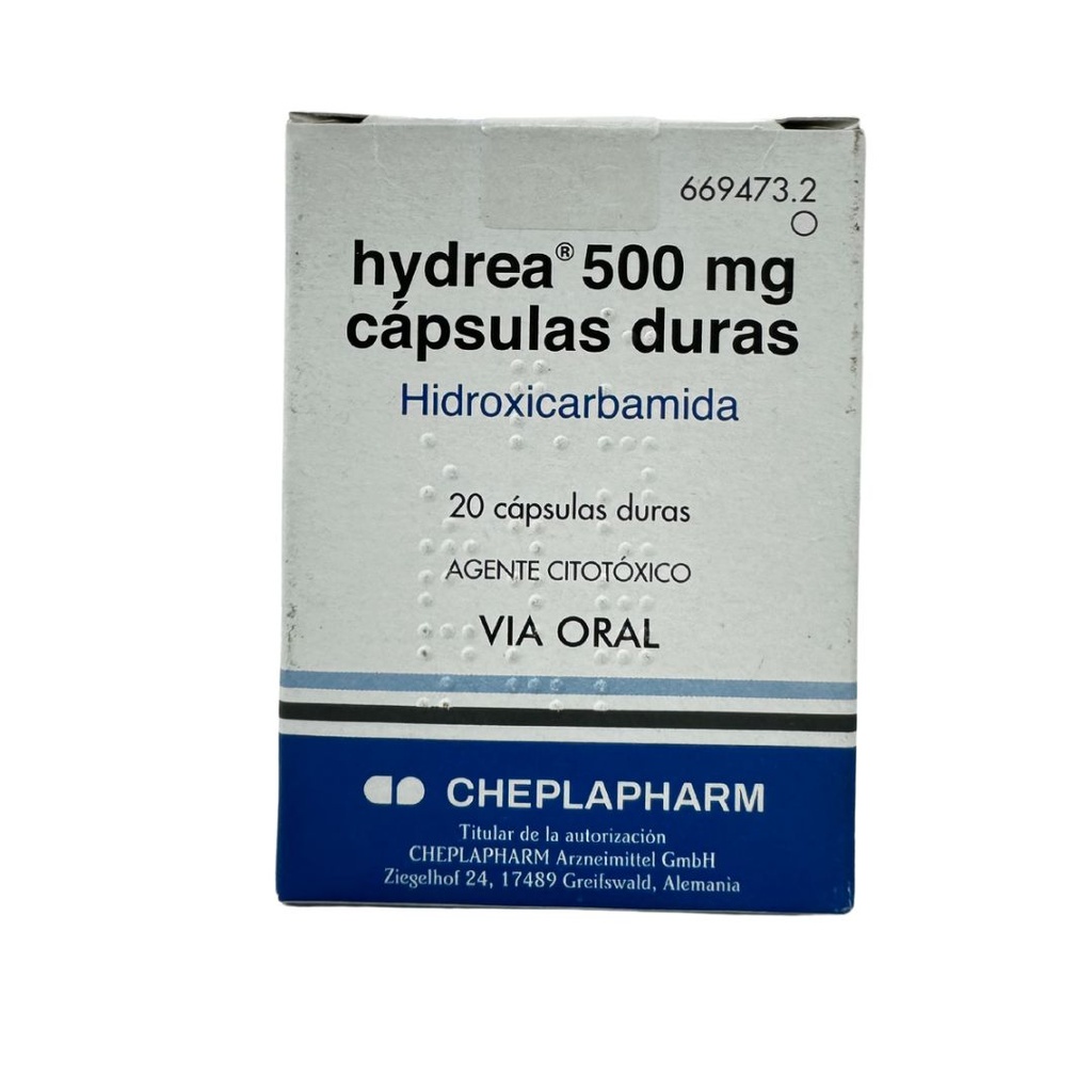 HYDREA 500MG X 20CAPS CHEPLAPHARM | Tu Farmacia Actual