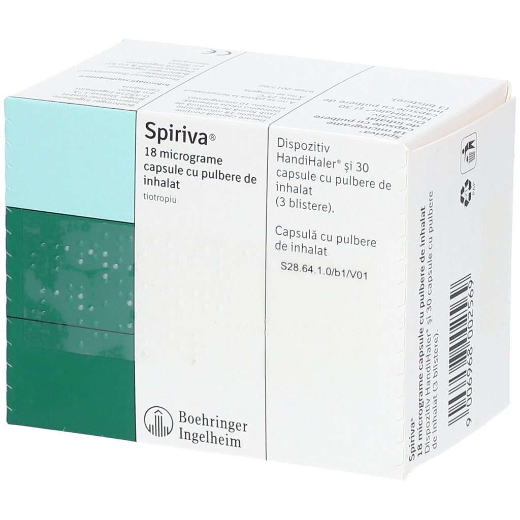 SPIRIVA 18 MCG POLVO PARA INHALACION X 30 CAPSULAS | Tu Farmacia Actual